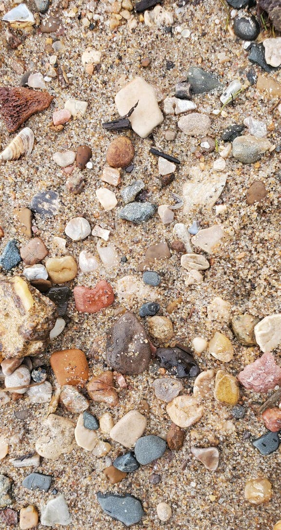 Sandy Multi Colored Rocks on a Beach Stock Photo - Image of sandy, food ...