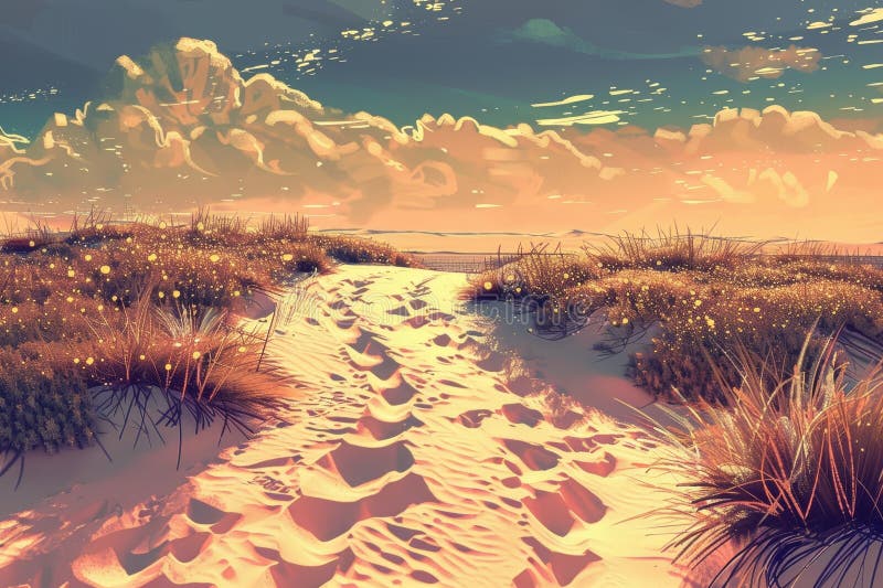 A Sandy Path Disappearing into the Beach, Inviting Exploration and ...