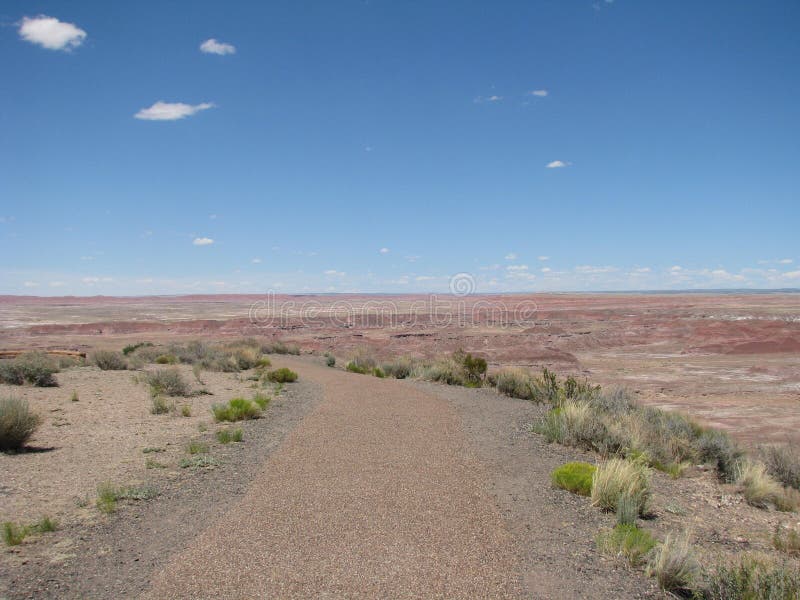 Sandy Path Leading To Desert Stock Image - Image of mountain, rocky ...