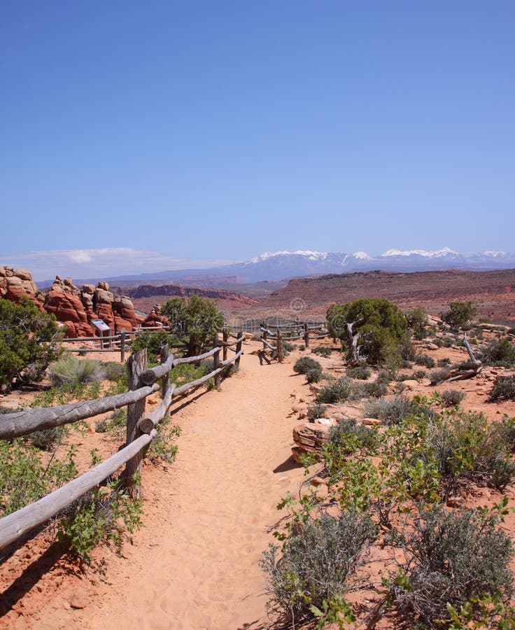 Sandy Path in a Utah Canyon in the USA Stock Image - Image of space ...
