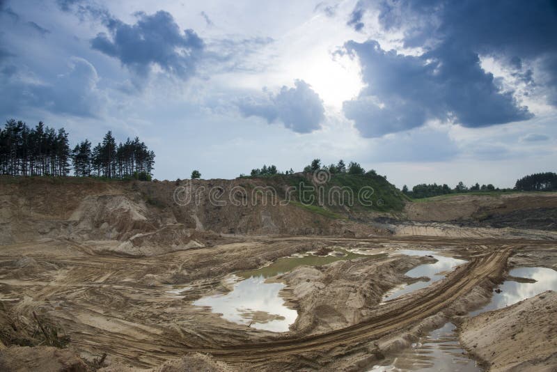 Sandy pit stock image. Image of sandy, natural, dune - 22843689