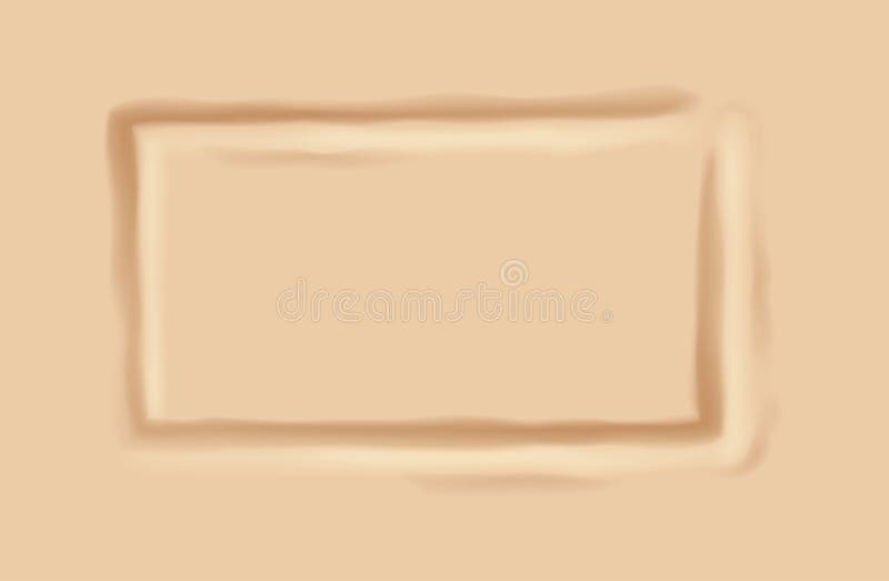 Sandy Rectangular Border on Beige Background Stock Vector ...