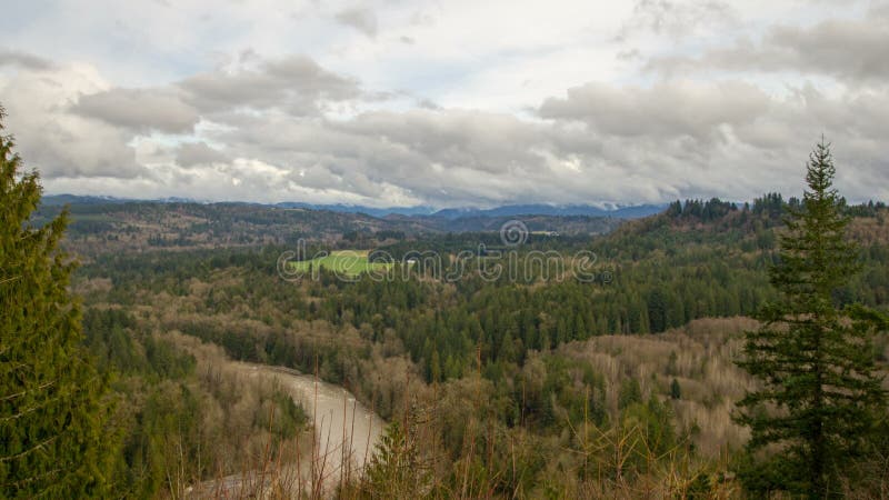 Sandy River Basin Landscape Time Lapse in Oregon Stock Video Footage ...