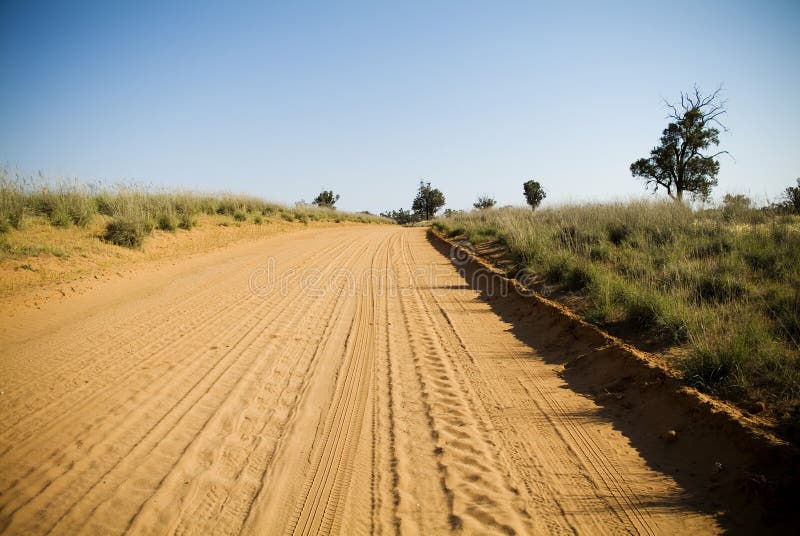 Sandy Road stock photo. Image of broken, rural, outback - 14068524