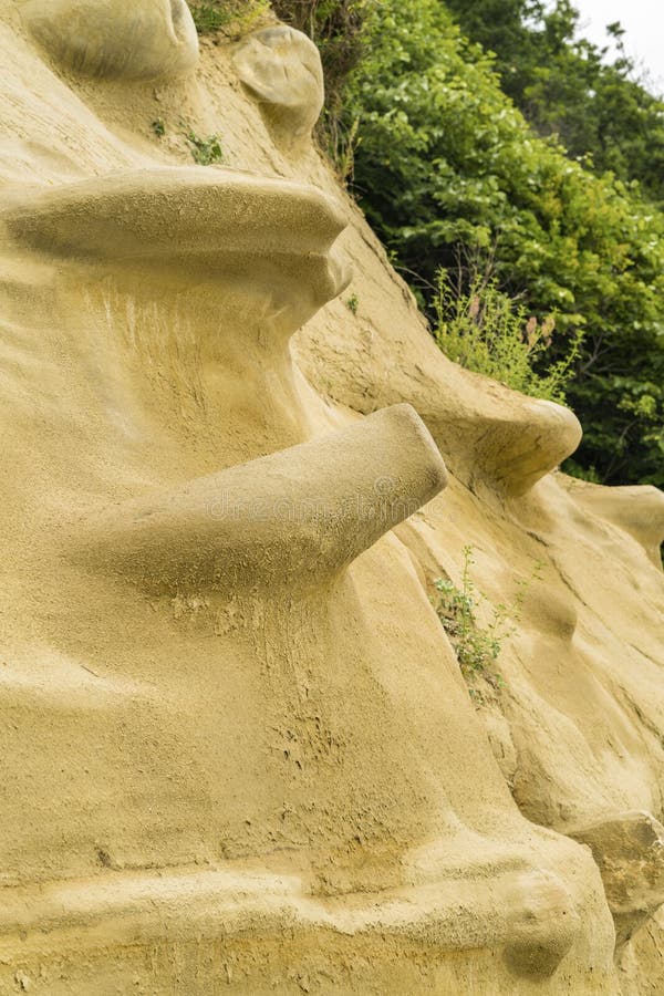 Sandy Rock Formation on the Black Sea Stock Image - Image of nature ...