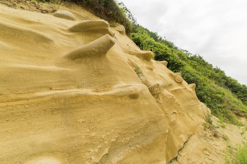 Sandy Rock Formation on the Black Sea Stock Image - Image of nature ...