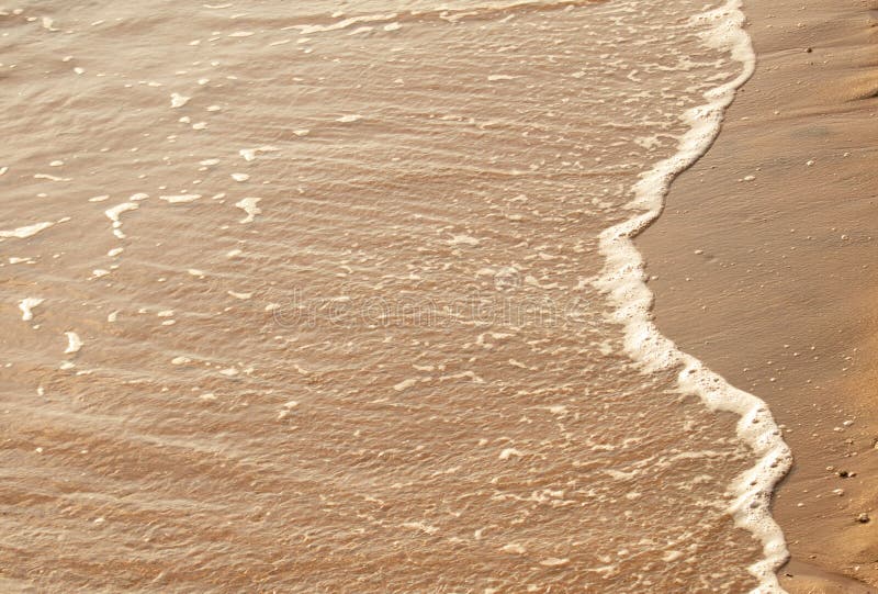 Sandy Shore with Sea Water. Stock Image - Image of white, sand: 266798871