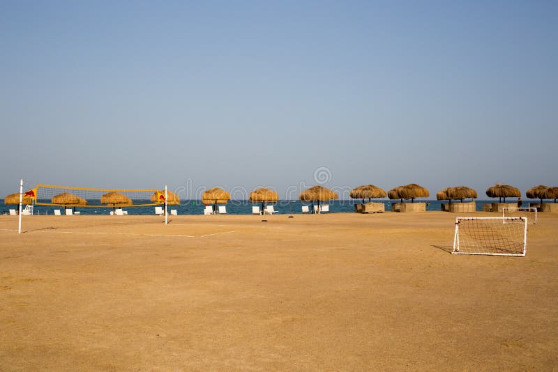 Sandy soccer field stock photo. Image of heat, travel - 65068962