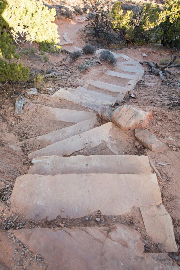Sandy Steps Red Rocks Pathway Stock Image - Image of nature, national ...