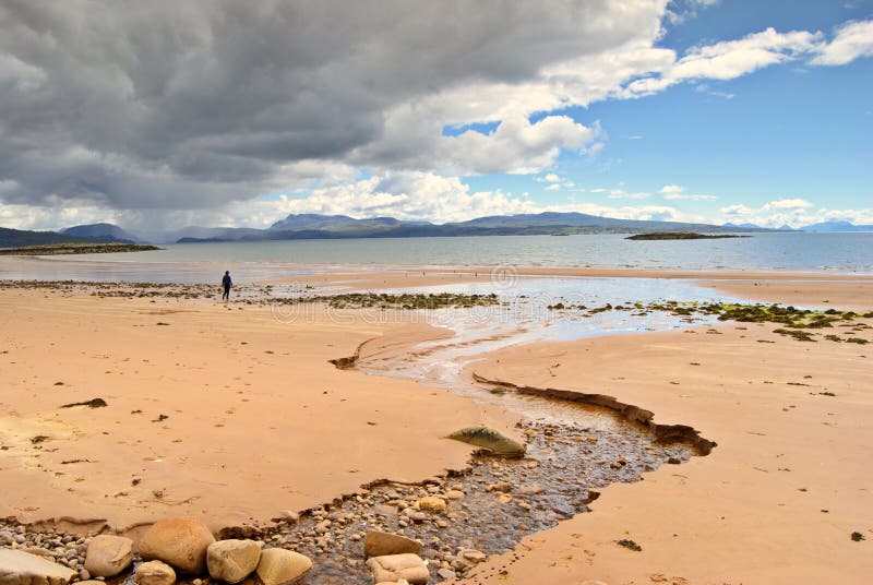 Sandy-Strand, Redpoint, Wester Stockbild - Bild von szenisch ...