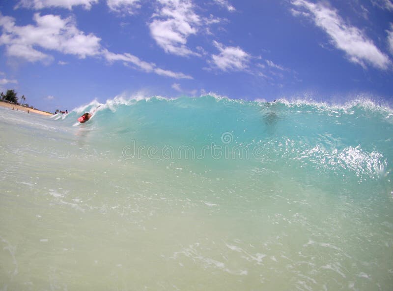 Sandy-Strand-Welle stockfoto. Bild von ufer, hawaii, brandung - 829546