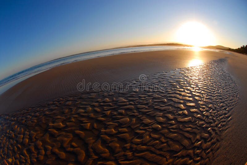 Sandy Sunset stock image. Image of patterns, horizon, beach - 2700739