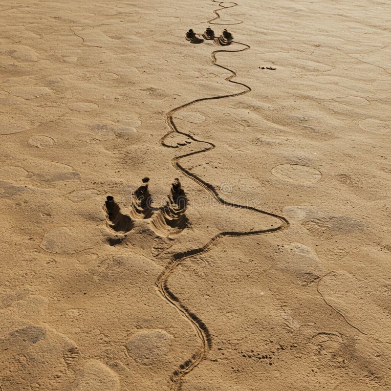 A Sandy Terrain with Small, Irregular Cone-shaped Structures Arranged ...
