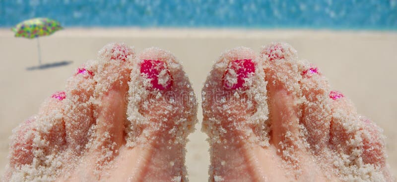Sandy Toes stock image. Image of leisure, getaway, sand - 2548957