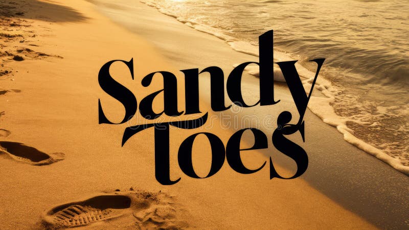 A Sandy Toes is a Beach Themed Restaurant, AI Stock Image - Image of ...