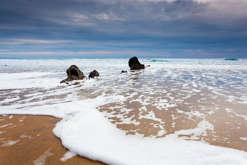 Sandymouth Beach Cornwall England UK Stock Image - Image of natural ...