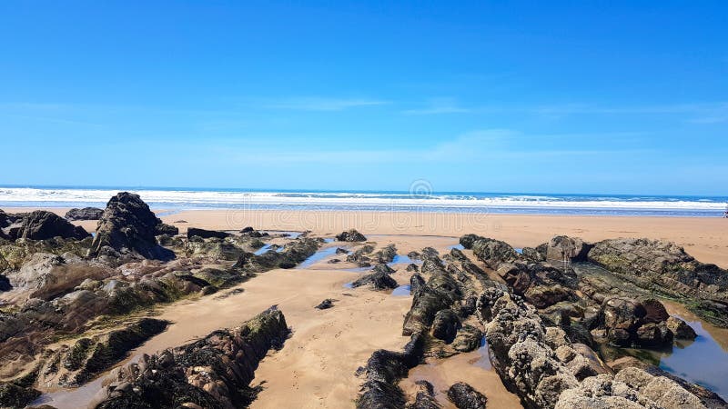 Sandymouth Beach , Stibb, Cornwall Uk Stock Photo - Image of beach ...