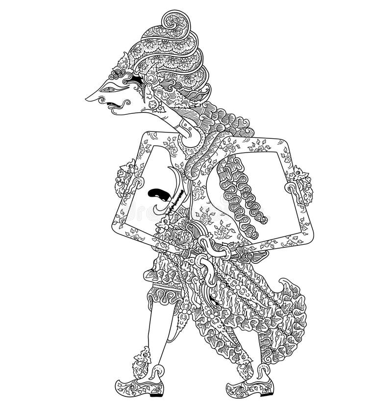 Sang Hyang Tunggal stock vector. Illustration of wayang - 73150264