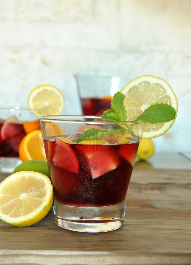 Sangria stock photo. Image of juice, lime, summer, sangria - 45368918