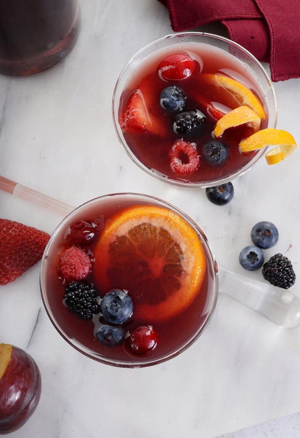 Sangria pitcher party stock photo. Image of lavender - 278968828