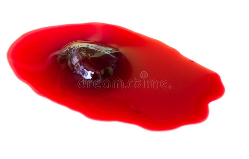 Sangue e coagulo di sangue fotografia stock. Immagine di rosso - 53339622