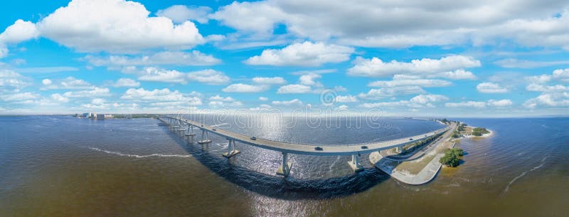 Sanibel Island Bridge in Florida Stock Image - Image of travel, bridge ...