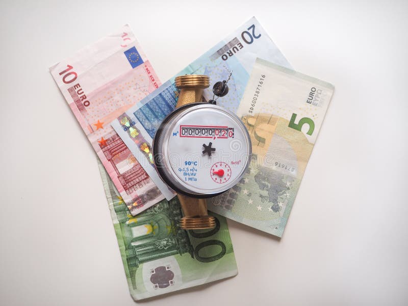 Sanitary Engineering. Water Meters and Tools for Plumbing. Stock Image ...