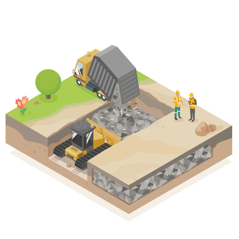 Sanitary Landfill Diagram Stock Illustrations – 6 Sanitary Landfill ...