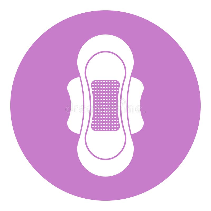 Sanitary pad icon stock illustration. Illustration of menstrual - 274713295