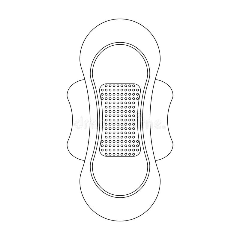 Sanitary pad icon stock illustration. Illustration of tape - 274713322