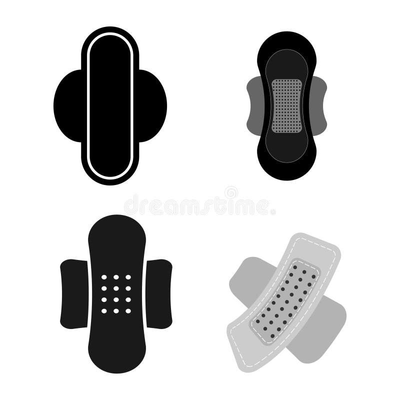 Sanitary pad icon stock illustration. Illustration of pharmacy - 274713361