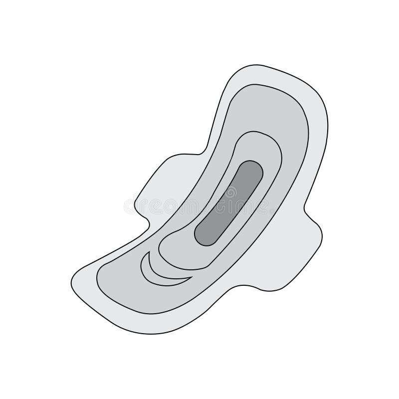 Sanitary pad icon stock vector. Illustration of napkin - 320709441