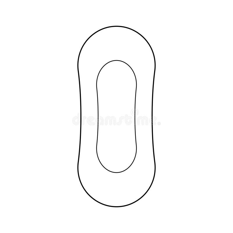 Sanitary pad icon stock vector. Illustration of blood - 320709444