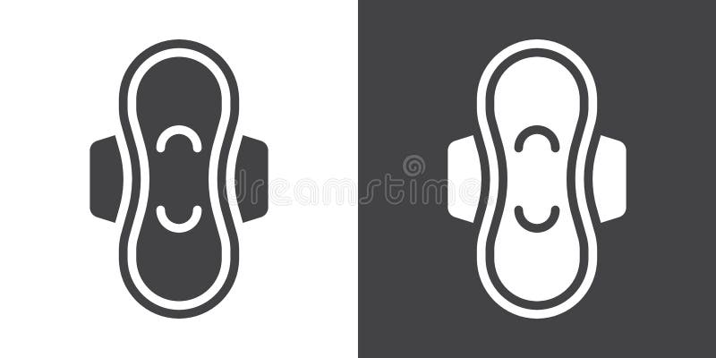 Sanitary Pad Icon Thin Line Illustration Set Stock Illustration ...