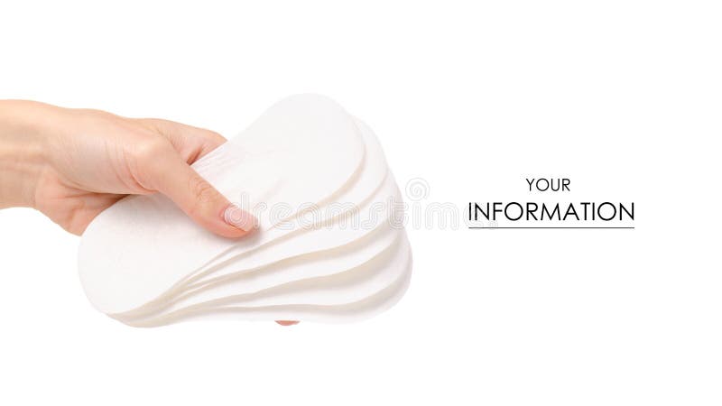 Sanitary Pads Menstruation White in Hand Pattern Stock Image - Image of ...