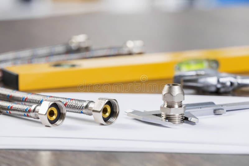 Sanitary tools stock photo. Image of plastic, copper - 53222502