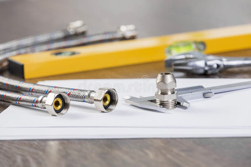 Sanitary tools stock image. Image of color, pencil, engineering - 57118045