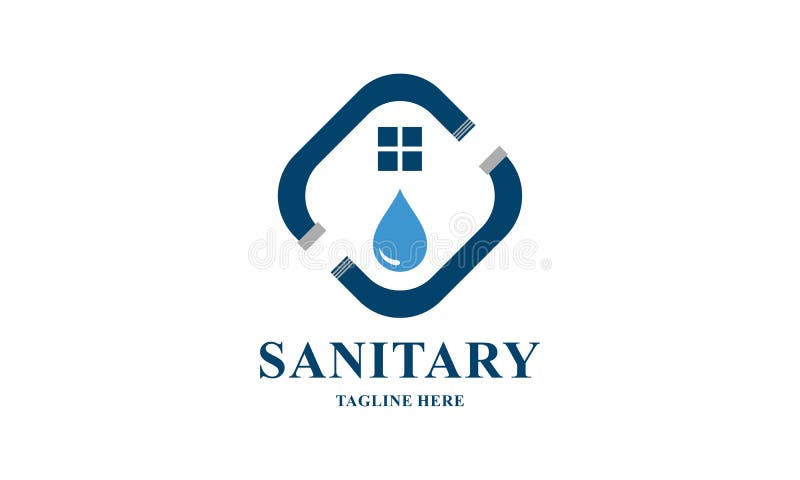 Sanitary Ware Logo Design of Icon Vector Illustrations Stock ...
