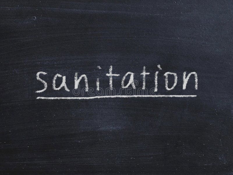 Sanitation concept word stock photo. Image of sanitation - 337971322