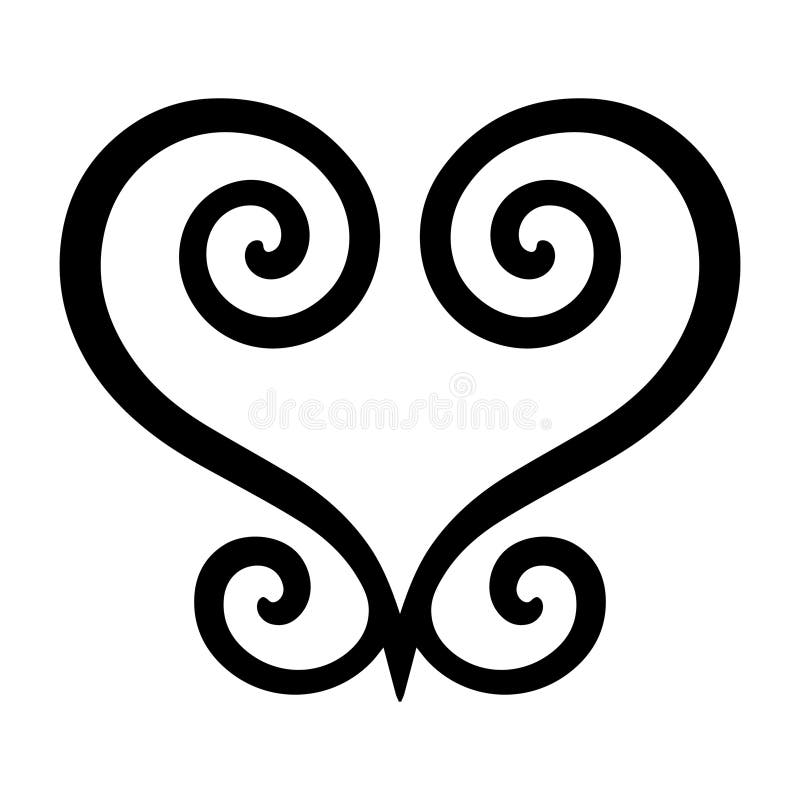 Sankofa Bird Symbol Forming Heart Shape, Representing Learning from ...