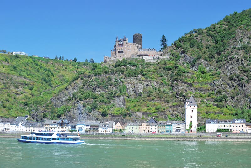 Sankt Goarshausen, Il Reno, Germania Fotografia Stock - Immagine di ...