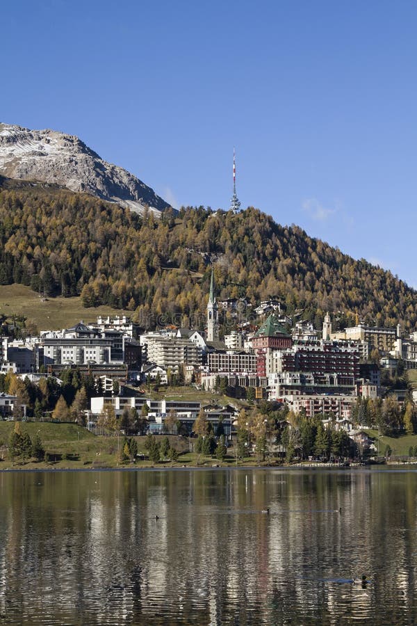 Sankt Moritz stock photo. Image of city, upper, village - 46666312