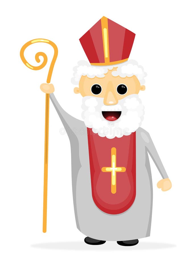 Heilige Nikolaus, Sinterklaas, Sankt Nikolaus Vektor Abbildung ...