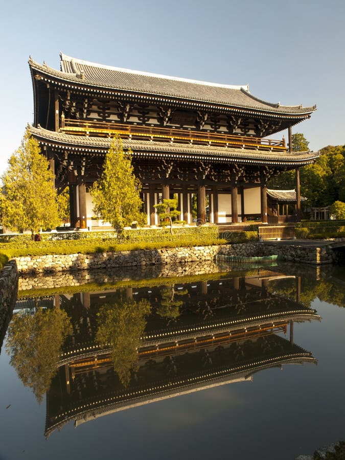 Sanmon Gate the National Treasure Stock Photo - Image of reflect ...