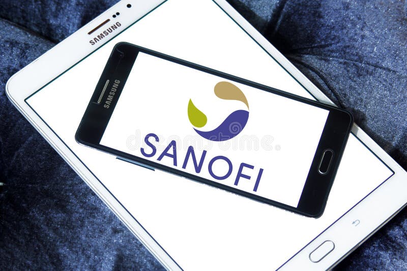 Sanofi Pharmaceutical Company Logo Editorial Image - Image of commerce ...