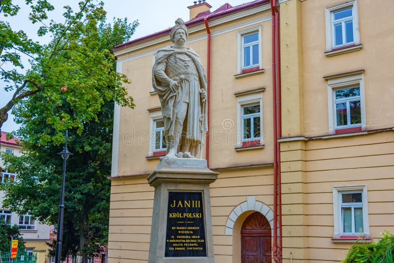 Sanok, Poland, August 20, 2024: Statue of King Jan III Sobieski ...