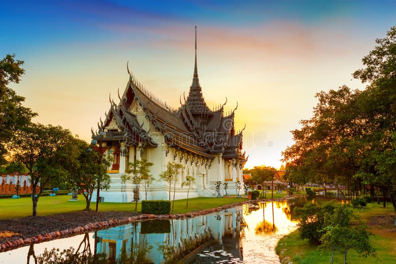 Sanphet Prasat Palace stock image. Image of famous, prasat - 77959299