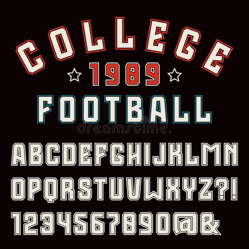 College Bold Font Stock Illustrations – 891 College Bold Font Stock ...