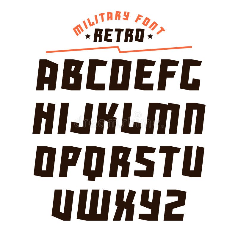 Military Font Stock Illustrations – 12,651 Military Font Stock ...