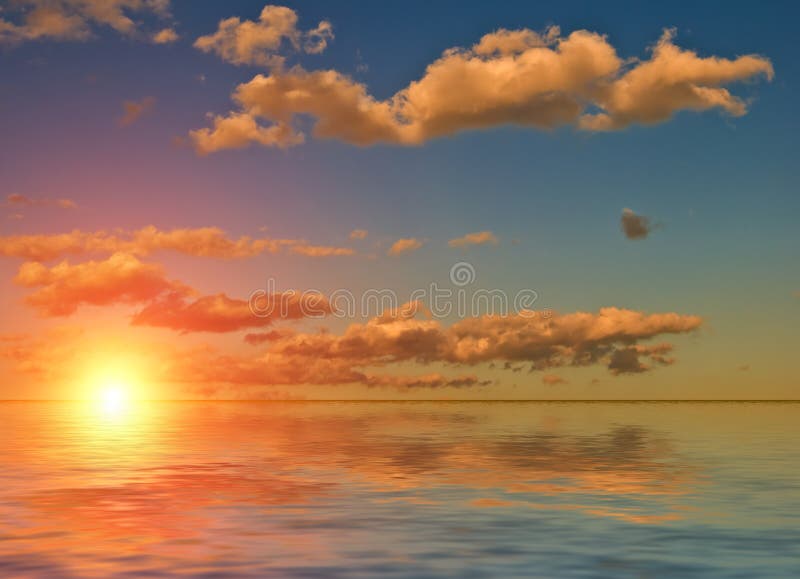 Sanset stock photo. Image of glowing, silhouette, light - 9976898